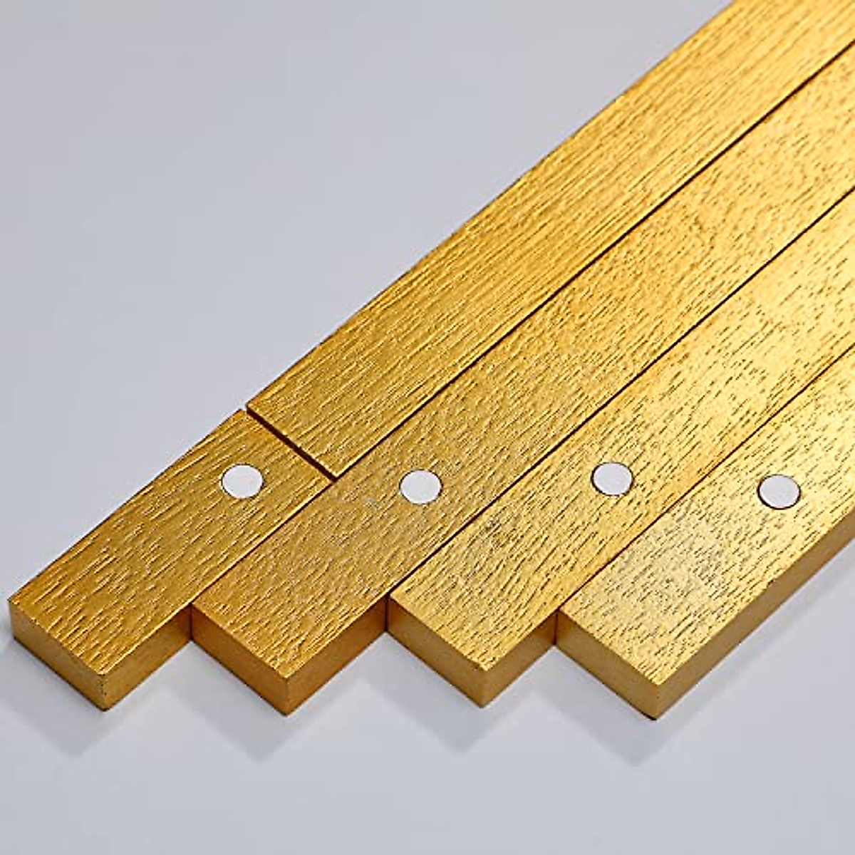 Magnetic Poster Hanger Frame 16 Inch Wide, Gold, Strong Magnet, Premium Wood and Quick Assembly, Wall Hanging Wooden Frame for Posters, Scroll, Picture, Print, 16x20 16x24 16x18