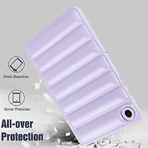 FERKAP Stand Tablet Cover Tablet Case Compatible with Samsung Galaxy Tab A8 10.5 inch 2021 (SM-X200/X205),Ultra Thin Lightweight Full Protective Cover Drop-Proof Shock-Proof (Color : Purple)