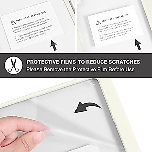 iPad Air 5/4 Case, iPad Air 5th/4th Gen Case for 10.9 Inch 2022/2020 Model, Auto Wake/Sleep Cover, Protective Cover with Pencil Holder, Clear Transparent Back Shell, Smart Trifold Stand (White)