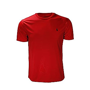 POLO RALPH LAUREN Men's Performance T-Shirt Summer 2021 (Red, XX-Large)