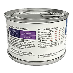 Solid Gold Wet Cat Food Shreds in Gravy - Canned Cat Food Made w/Real Tuna for Cats of All Ages - Five Oceans Grain Free Cat Wet Food for Sensitive Stomach & Overall Wellness - 16ct/6oz Can