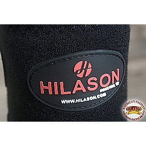 HILASON Medium Horse Medicine Sports Boots Rear Hind Leg Black