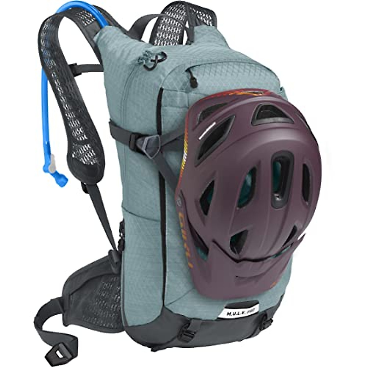 CamelBak Women's M.U.L.E. Pro 14 Bike Hydration Backpack 100oz - Body Mapping Technology, Mineral Blue/Charcoal