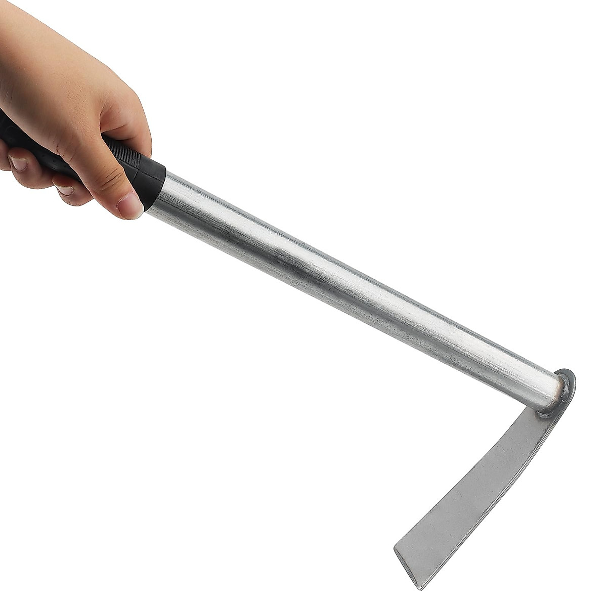 ZEONHEI 5 PCS Hoe Garden Tool Set, Hoe and Cultivator Hand Tiller, Heavy Duty Digging Hoe, 2 Fork and 3 Fork Hand Tiller for Gardening Weeding Digging Loosening Soil, Carbon Steel