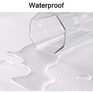 Refrigerator Liners,HASUPROFI EVA Refrigerator Mats for Shelves,Washable Can Be Cut Fridge Shelf Liner,Waterproof Fridge Pads Mat Drawer Table Placemats(White/6)