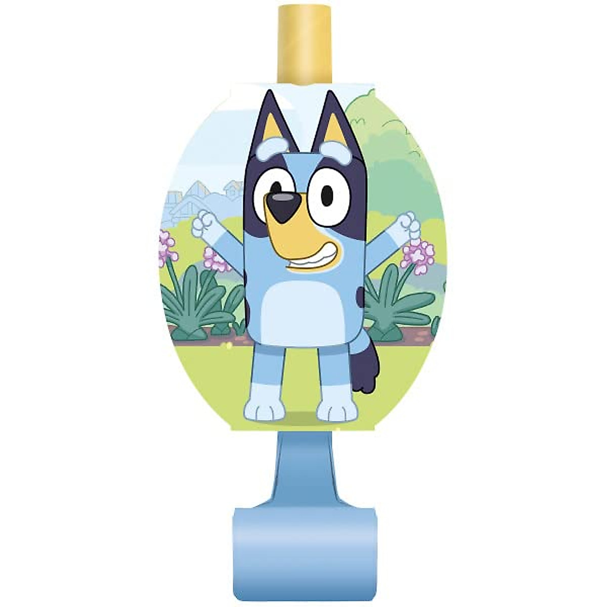 Unique Bluey Dog Birthday Party Supplies Bundle includes Party Blowouts - 16 Count