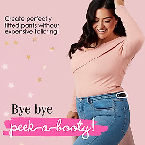 Hollywood Fashion Secrets Hip Hugger, Black, Elastic Belt Alternative, One Size