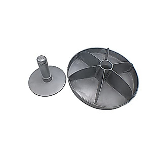 First of a Kind Metal Rotating Tray - 6 Bin Metal Rotating Hardware Bin - Farmhouse Kitchen Decor, Kitchen Storage Accessory - Serving Party Divided Tray for Snacks & Candy