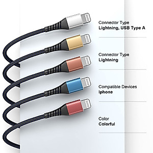 [ Apple MFi Certified 2pack ] iPhone Charger,Lightning Cable, Fast Charging Cables for Apple iPhone 12/11/11Pro/11Max/ X/XS/XR/XS Max/8/7/6/5S/SE/iPad Mini Air (10ft, Red)