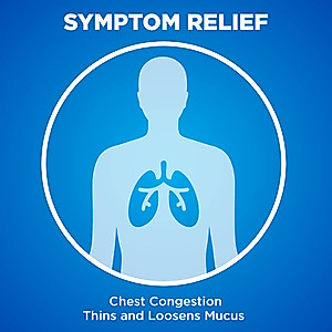 Amazon Basic Care Maximum Strength Chest Congestion and Mucus Relief, Guaifenesin Extended-Release Tablets, 1200 mg, 42 Count