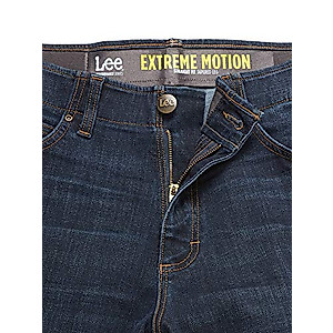 Lee Men's Extreme Motion Straight Taper Jean Maverick 34W x 32L