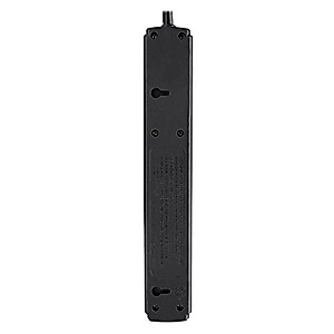 Tripp Lite 6 Outlet Surge Protector Power Strip, 6ft Cord, Black, $10,000 INSURANCE (TLP6B)