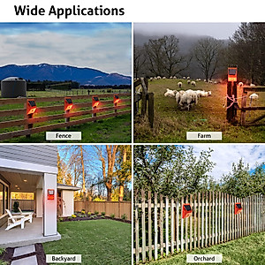 Outdoor Alarm Siren with Motion Detector Solar Alarm Light with Remote Controller 129db Sound Security Siren IP65 Waterproof 24 Hours & Night Mode for Home, Farm, Villa, Yard