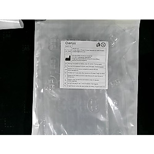 Qianyu 20Pcs Shower Caddy Adhesive Replacement No Drilling Shower Shelves Hooks Waterproof Shower Organizer Strip Transparent Strong Hanging Wall Pad for Bathroom Storage Soap Holder Kitchen Rack