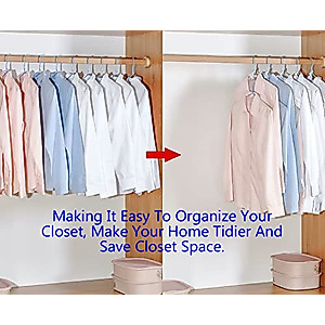 Clothes Hanger Connector Hooks 60 Pcs Hangers Space Saving Closet Hanger Plastic Hooks for Family or Clothing Shop Organizer Hangers Accessory