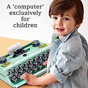 ENHANA Ideas Retro Typewriter Building Blocks Toys Model,STEM Building Idea Set,Best Nostalgic Gift for 6+ Year Old Kids or Adults,820PCS