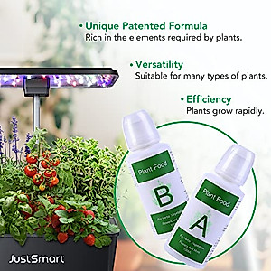 Seed Pods Kit for JustSmart IGS-20SE, Hydroponic Growing Kit, Grow Anything Kit with 12 pcs Grow Sponges, Grow Baskets, Grow Domes, and 1 Set of A&B Solid nutrients