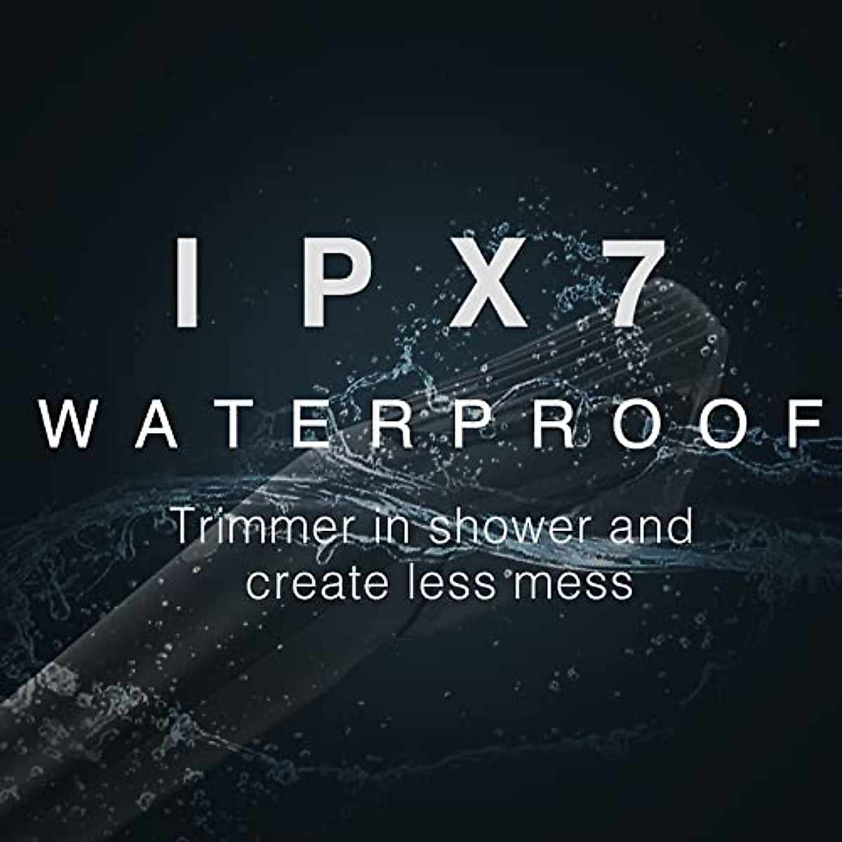 DAILYLIFE Body Trimmer for Men, All-in-one Hair Clipper with Adjustable Guide Comb Ceramic Blade Heads, Male Hygiene Waterproof Groin Hair Trimmer, Rechargeable Electric Razor Black