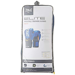 Everlast Elite Pro Style Training Gloves, Blue, 14 oz