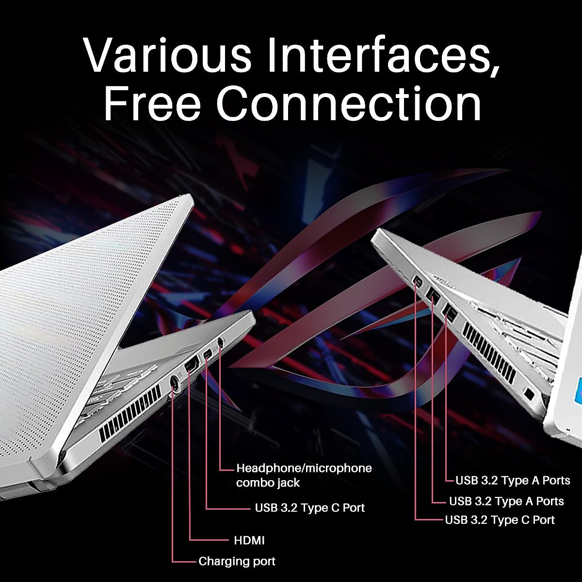 ASUS ROG Zephyrus Gaming Laptop 2023 Newest, 14" FHD 144HZ Display, AMD Ryzen 7 5800HS(Up to 4.4 GHz), NVIDIA GeForce RTX 3060 Graphics, 16GB RAM, 1TB SSD, Bluetooth, Wifi6, Windows 11 Home, White