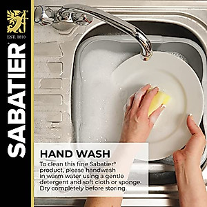 Sabatier Forged Triple Riveted Chef Knife with Edgekeeper Self-Sharpening Blade Cover, High-Carbon Stainless Steel Kitchen Knife, Razor-Sharp Knife to Cut Fruit, Vegetables and more, 6-Inch, Black