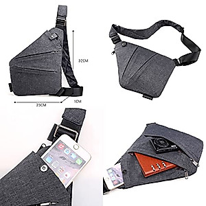 TEMMGY 2023 New Personal Flex Bag,Personal Flex Bag for Women Men，Flex Bags Crossbody Womens,Flex Bags for Men Women (Black,Right)