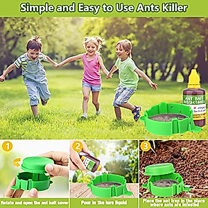 Ant Traps Bait Indoor,Ant Traps Killer Indoor Outdoor,Effective Liquid Ant Bait Killer,Ready-to-Use Ant Bait Traps Indoor,Kills Common Household Ants,Ants Killer for House,Kitchen,Garage,Garden