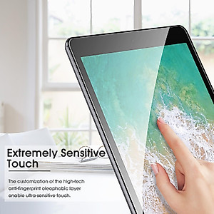 OMOTON 3 Pack Screen Protector for iPad 6th 5th Generation, Tempered Glass Screen Protector Compatible with Apple iPad Pro 9.7 / iPad Air 2 / iPad Air 9.7 Inch with Alignment Frame, Case Friendly