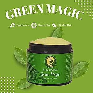 Green Magic Hair Growth Cream (Helps with Hair Loss, Balding, Bald Spots, Hair Thinning, Hair Fall. Thickens Hair.)