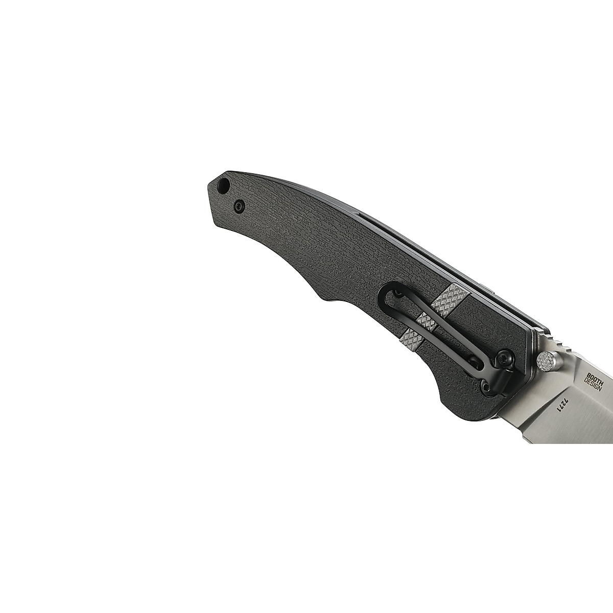 CRKT Ripsnort II EDC Folding Pocket Knife: Everyday Carry, Heavy Cleaver Style Blade, Thumb Stud Open, Liner Lock, Nylon Handle with Stainless Inlay, Deep Carry Pocket Clip 7270