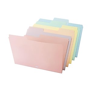 Mr. Pen- Poly File Folders, 1/3 Cut Tab, 6 Pack, Morandi Colors, Letter Size, Colored File Folders, Letter File Folders, Color Folders, Office File Folders, Office Supplies File Folders, File Folder