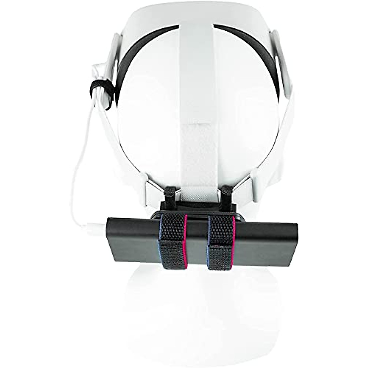 SINWEVR Power Bank Battery Strap Holder Compatible for Quest 2 / Quest/HTC Vive/Other 3rd Party Head Strap,Extending VR Game Playing Time(Power Bank Not Included)