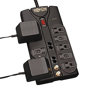 Tripp Lite Protect It Surge Protector/Suppressor 8 Outlets 10' Cord 3240 Joules, TLP810NET, Lot of 1