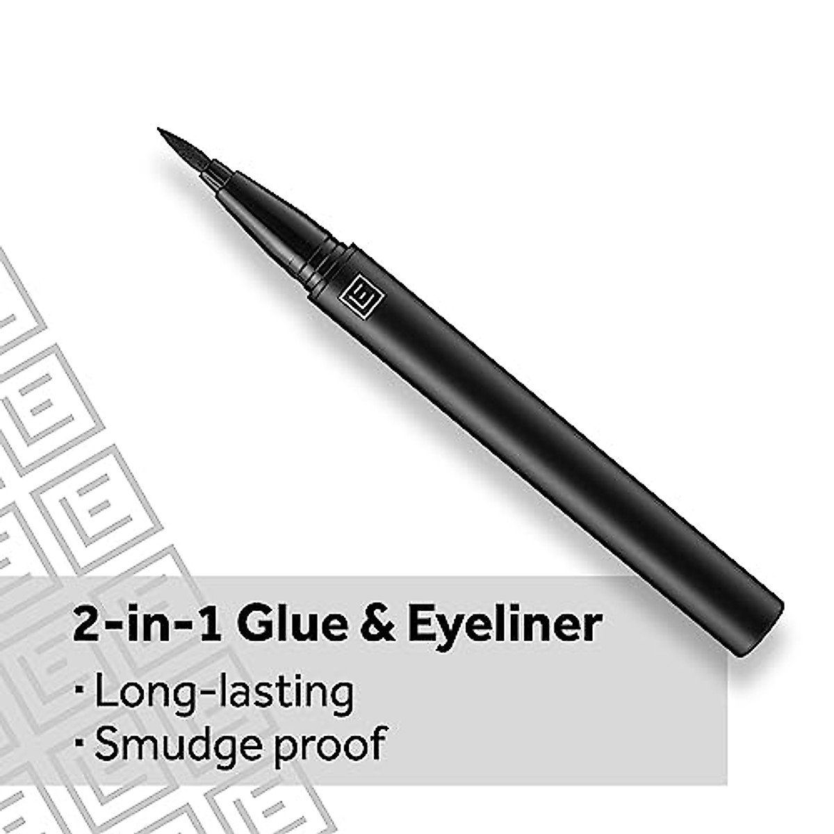 Eylure Line & Lash 2-in-1 Adhesive Eyeliner, Black