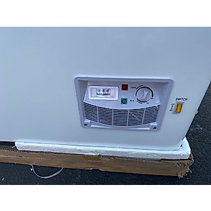 Chest Freezer for Supermarket Glass sliding Door 65" White Showcase Freezer Curve Display Top w/Storage Baskets - 22 Cu.Ft SDSC600