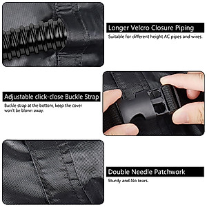 Air Conditioner Cover for Outside AC Units, 32 x 32 x 36 inches AC Covers for Outdoor Waterproof Anti-Hail Windproof Design, Central Air Conditioner Cover Winter Outdoor