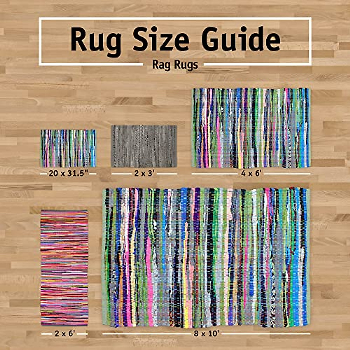 Contemporary Home Living 2' x 3' Army Green, Moss Green, and White Rectangular Recycled Yarn Rug