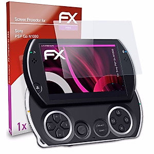 atFoliX Plastic Glass Protective Film compatible with Sony PSP Go N1000 Glass Protector, 9H Hybrid-Glass FX Glass Screen Protector of plastic