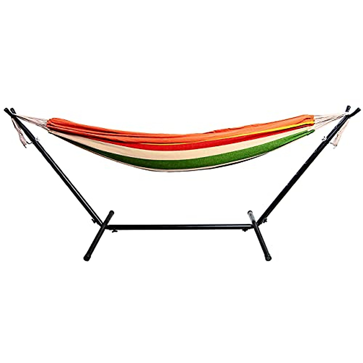 BalanceFrom Double Hammock with Space Saving Steel Stand and Portable Carrying Case, 450-Pound Capacity