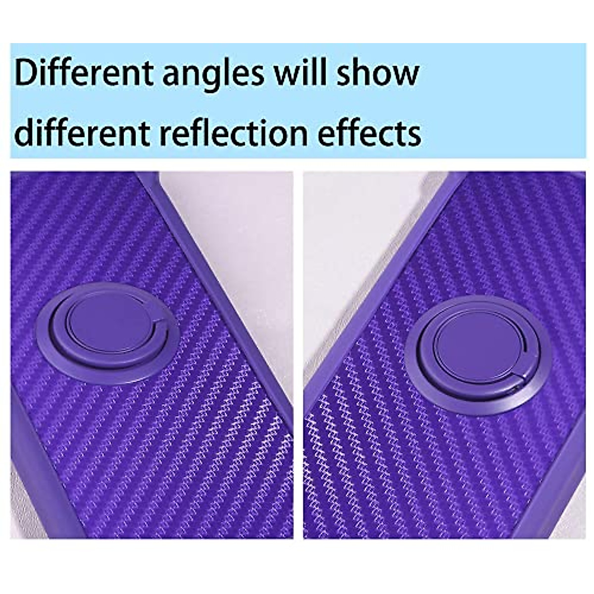 Aroepurt Visible Midnight Case Compatible for Visible Midnight WTVIS01 Phone Case Cover Magnetic Attraction 360 Swivel Stand Ring Purple