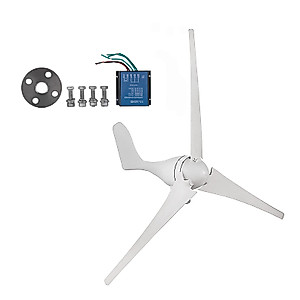 SmarketBuy Wind Turbine 400W Hybrid DC12V Wind Turbine Generator 800R/min Hybrid Controller Wind Turbine Kit with Hybrid Charge Controller Home Power