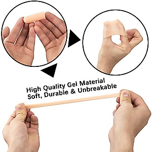 (20PCS)Gel Finger Sleeves,Finger Support,Silicones Finger Protectors,Waterproof,Finger Cots Great for Finger Craking,Finger Trigger.