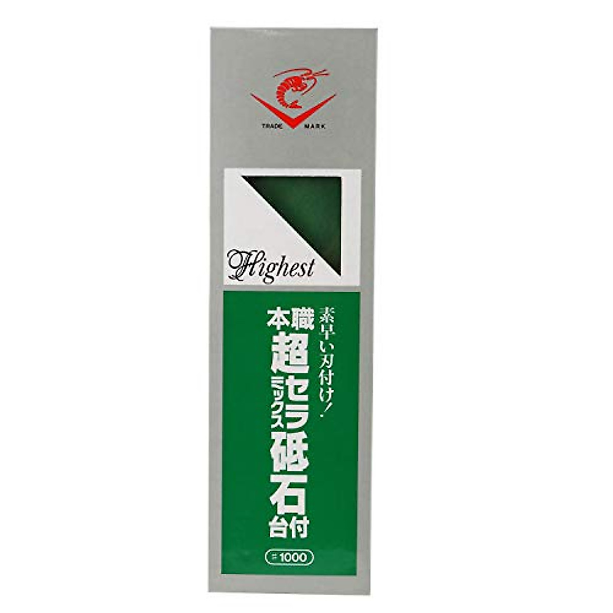 1,000 Grit Super Ceramic Water Stone with a Base (Japan Import)