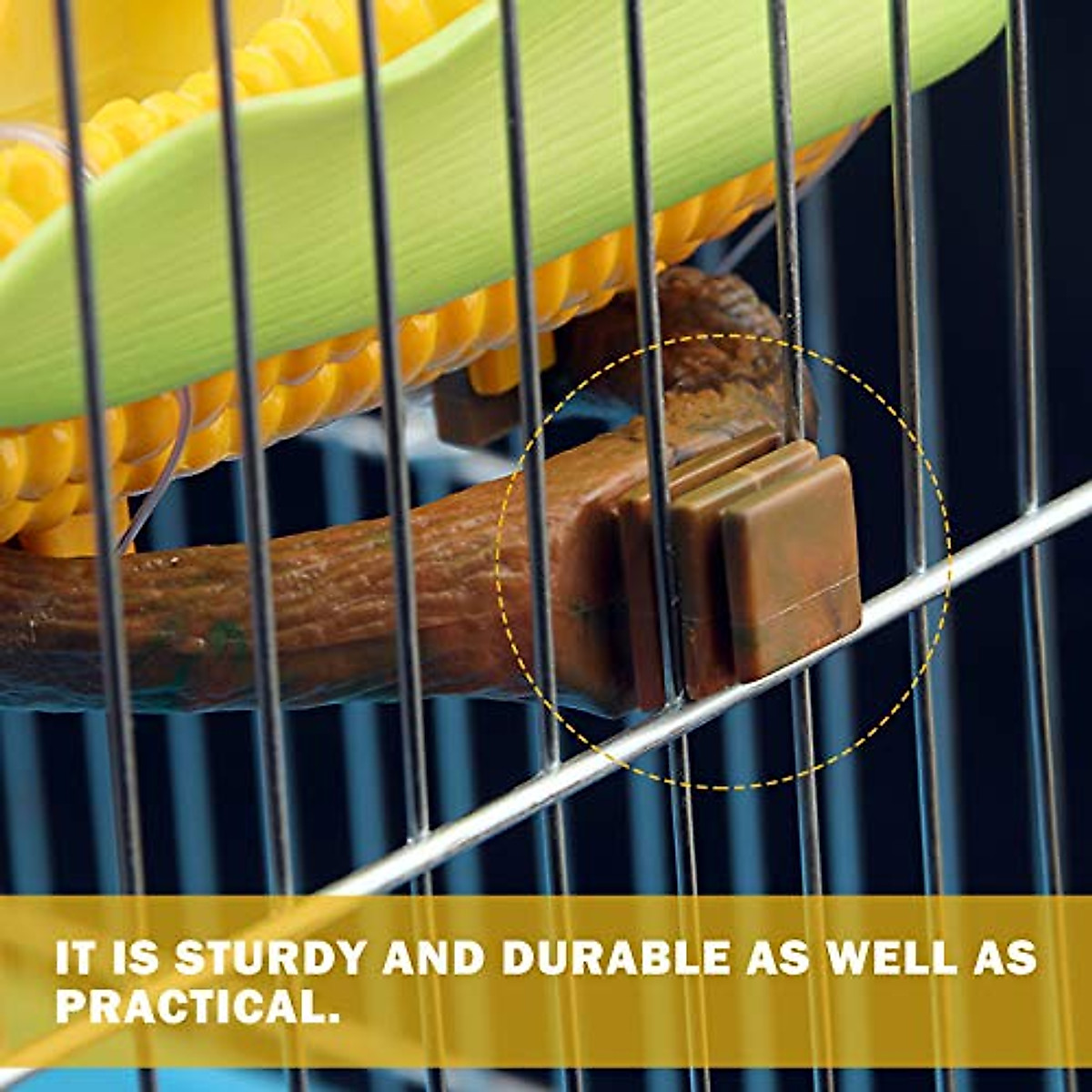 generic 1PC Corn Shaped Food Bowl Birds Water Dinking Feeder Plastic Feeding Supplies Creative Pet Feeder Pet Feeding Basin Food Feeder for Pet Bird Pigeon Parrot