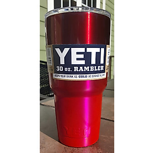 YETI Rambler Tumbler, Stainless Steel, with Lid, Be My Valentine (Red/Raspberry Pink Fusion) (30 Ounce)