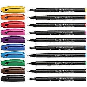 Schneider Topliner 967 Pen Set- Assorted Colors, Set of 10