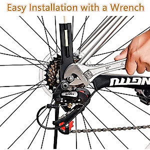 Uelfbaby Bike Safety Flag with Pole 6-Foot Adjustable Height Heavy Duty Fiberglass Pole Polyester Full Color Tear-Resistant Waterproof Orange Safety Flag