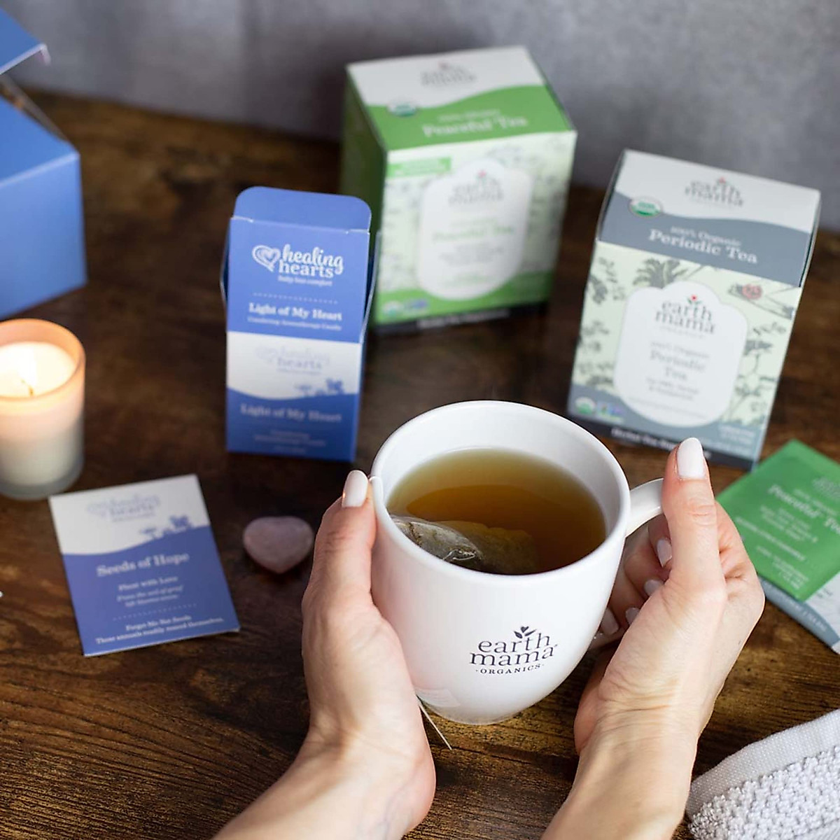 Earth Mama Healing Hearts Comfort Gift Set | Pregnancy, Miscarriage and Baby Loss Care for Grieving Moms, 5-Piece Set