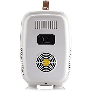 Subcold Pro6 Luxury Mini Fridge Cooler 6 Litre / 8 Cans AC & Exclusive USB Power Option Small Portable Fridge For The Office, Bedroom, Car, Skincare & Cosmetics Chequer White