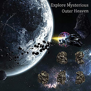 Large Massive 10-330 Grams Meteorite Specimen, Campo Del Cielo Meteorite with Gift Box, Moon Rock Sample, Astronomy Gifts for Space Fans, Great for Science Classrooms, Rocks Collection